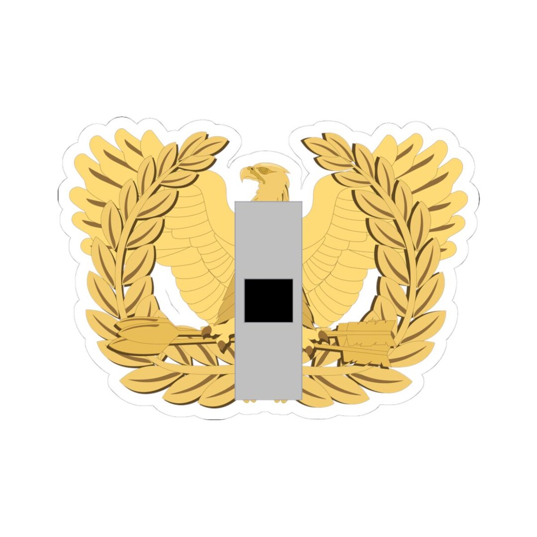 Kiss-cut Stickers - Army - Warrant Officer - W01 - Flat - Eagle and Bar ...