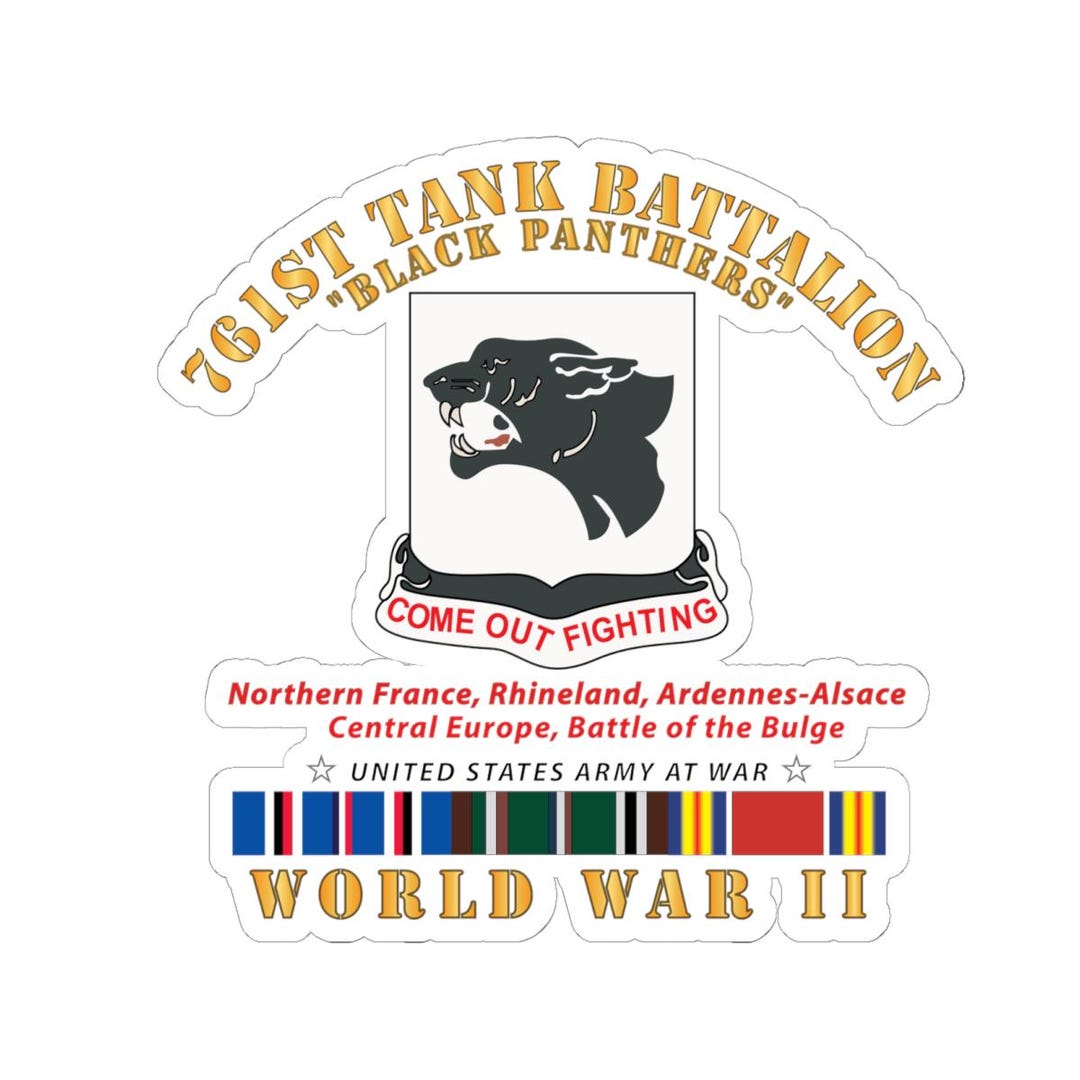 Kiss-cut Stickers - Army - 761st Tank Battalion - Black Panthers - WWII ...