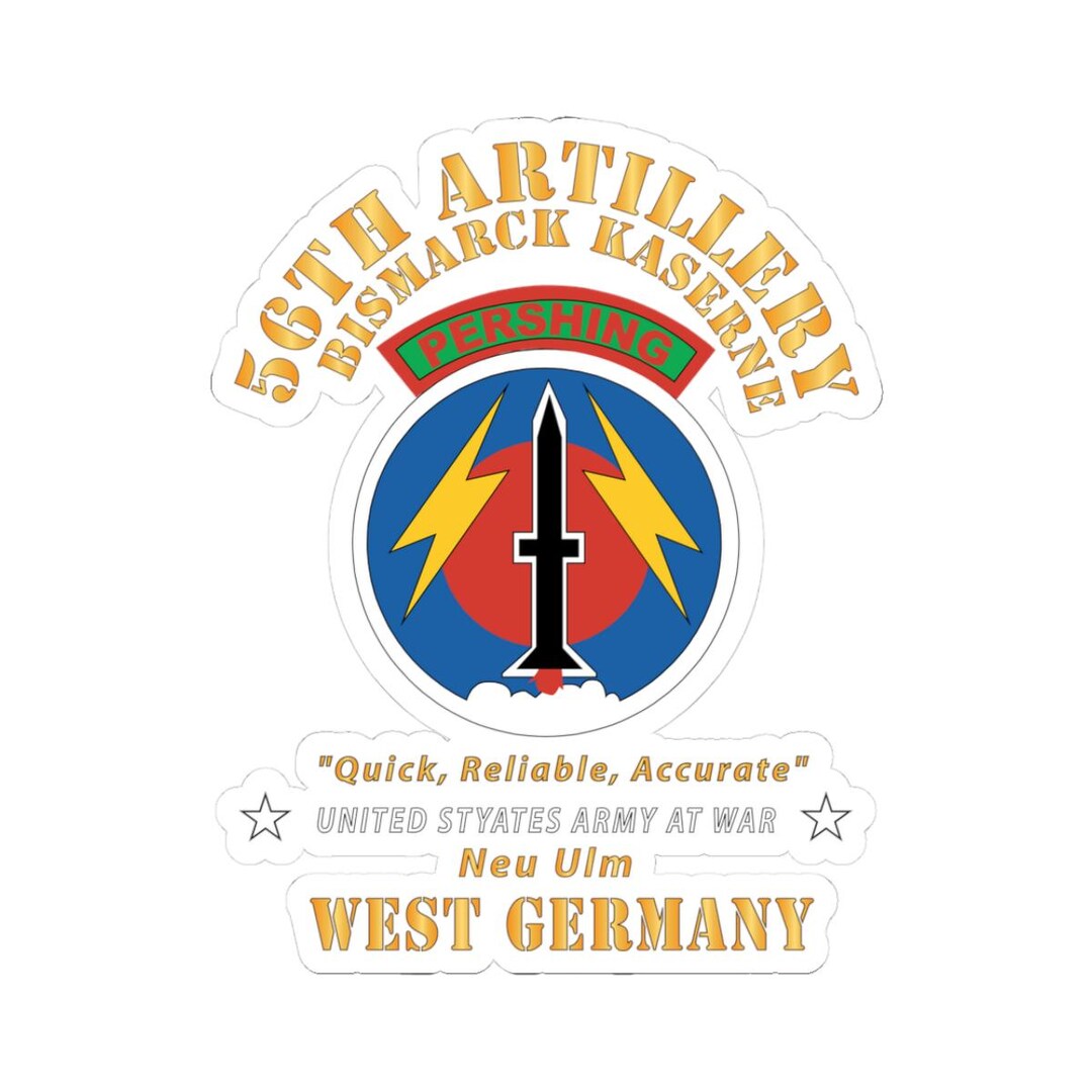 Kiss-cut Stickers - Army - 56th Artillery Command - Pershing - Etsy