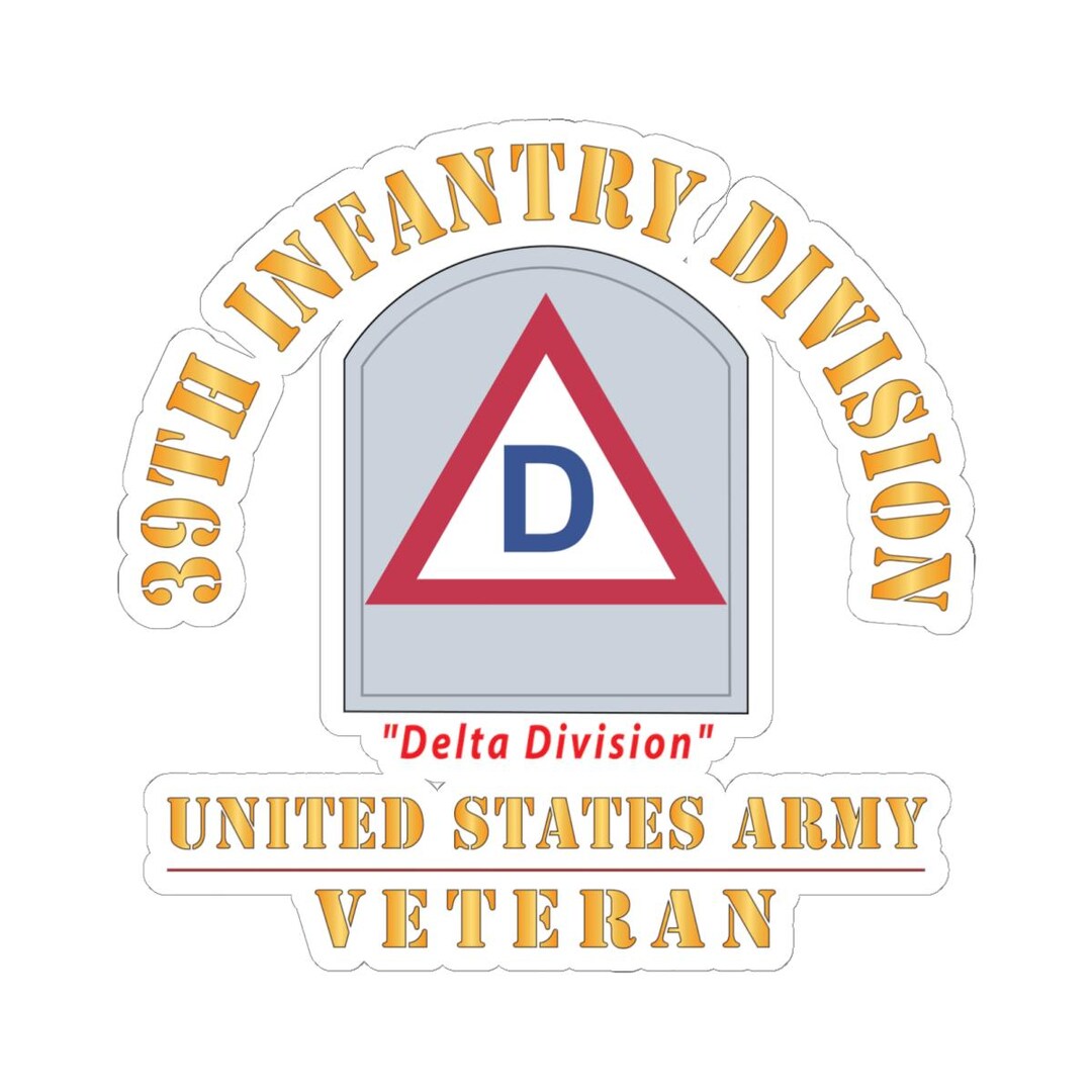 Kiss-cut Stickers - Army - SSI - 39th Infantry Division - Delta ...