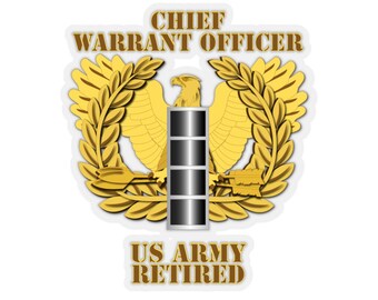 Warrant Officer Stickers - Etsy
