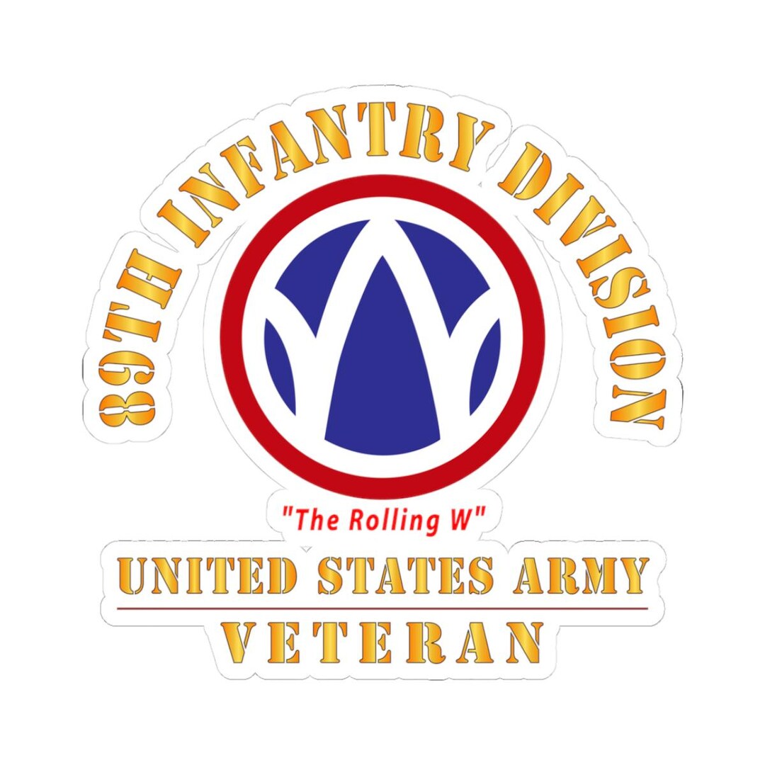 Kiss-cut Stickers - Army - SSI - 89th Infantry Division - the Rolling W ...