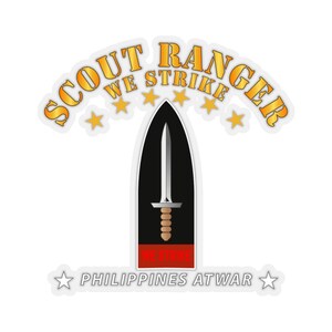 Kiss-cut Stickers - Philippines - Scout Ranger - We Strike X 300 - Etsy