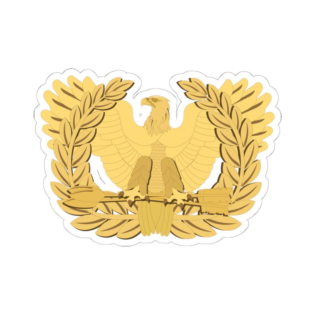 Kiss-cut Stickers - Army - Emblem - Warrant Officer Insignia Wo Txt X ...
