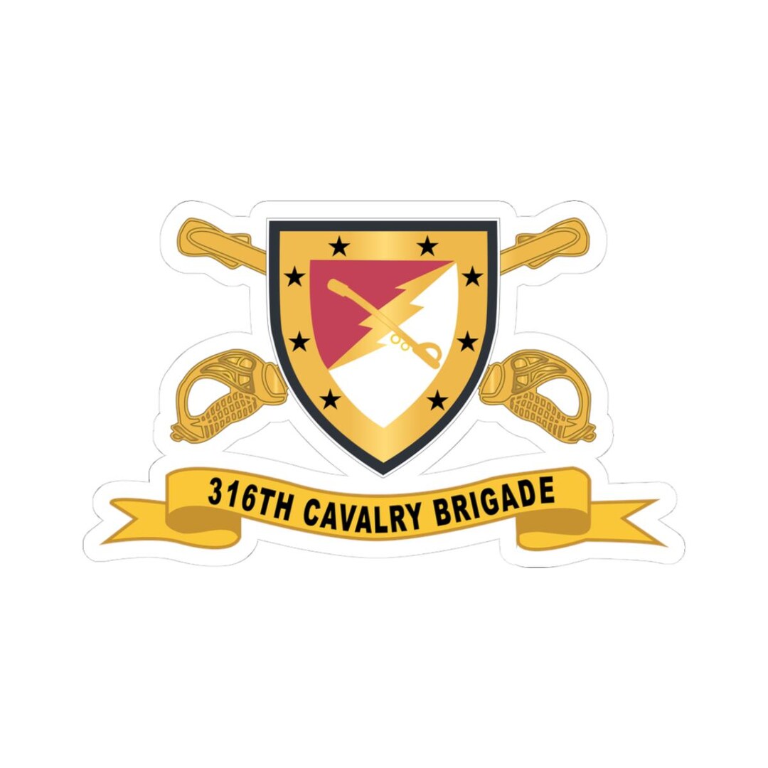 Kiss-cut Stickers - Army - 316th Cavalry Brigade - SSI W Br - Ribbon - Etsy