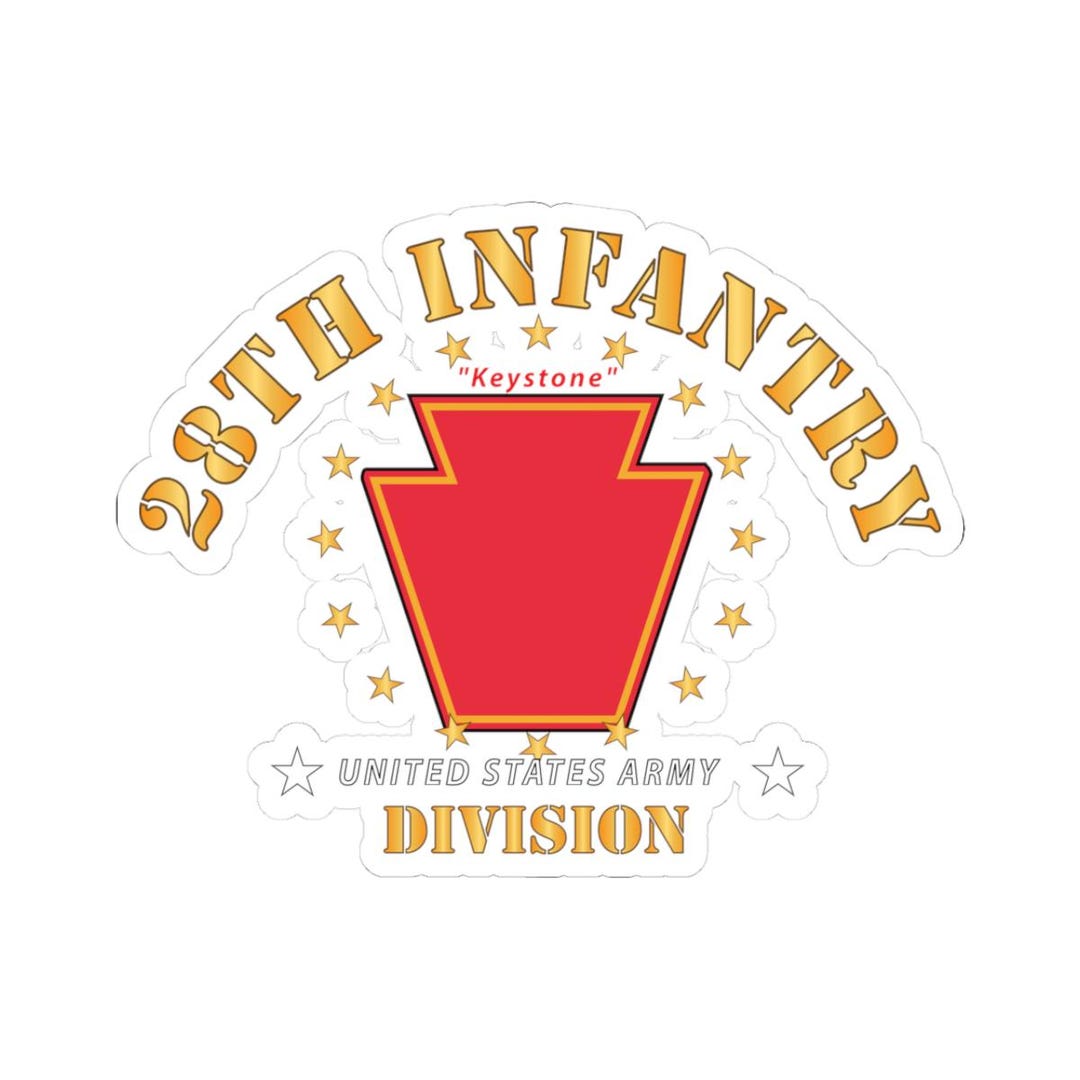 Kiss-cut Stickers - Army - 28th Infantry Division - Keystone - SSI - Etsy