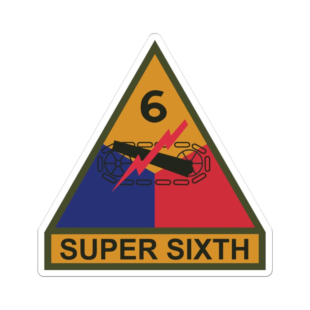 Kiss-cut Stickers - SSI - 6th Armored Division W Name Tape - Etsy