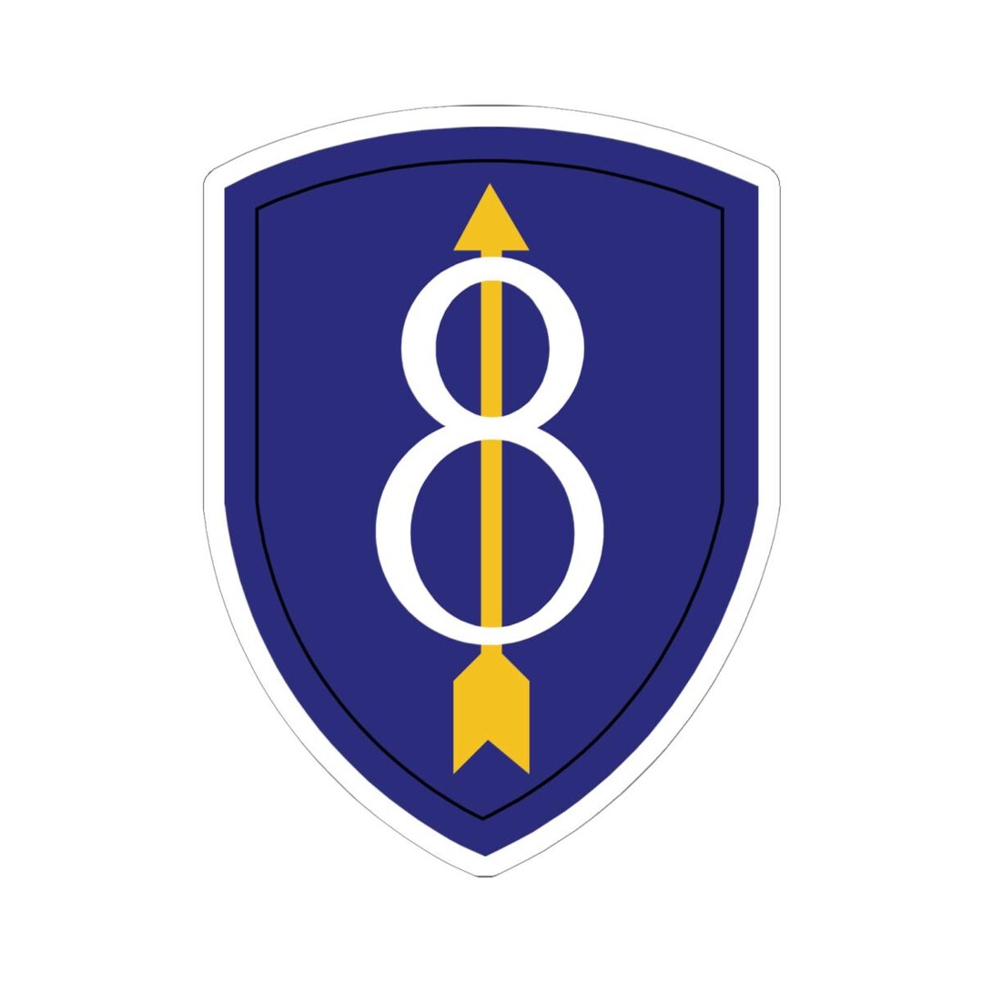 Kiss-cut Stickers - SSI - 8th Infantry Division Wo Txt X 300 - Etsy