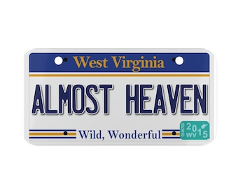 WV West Virginia Custom License Plate Custom Car Tag - Etsy