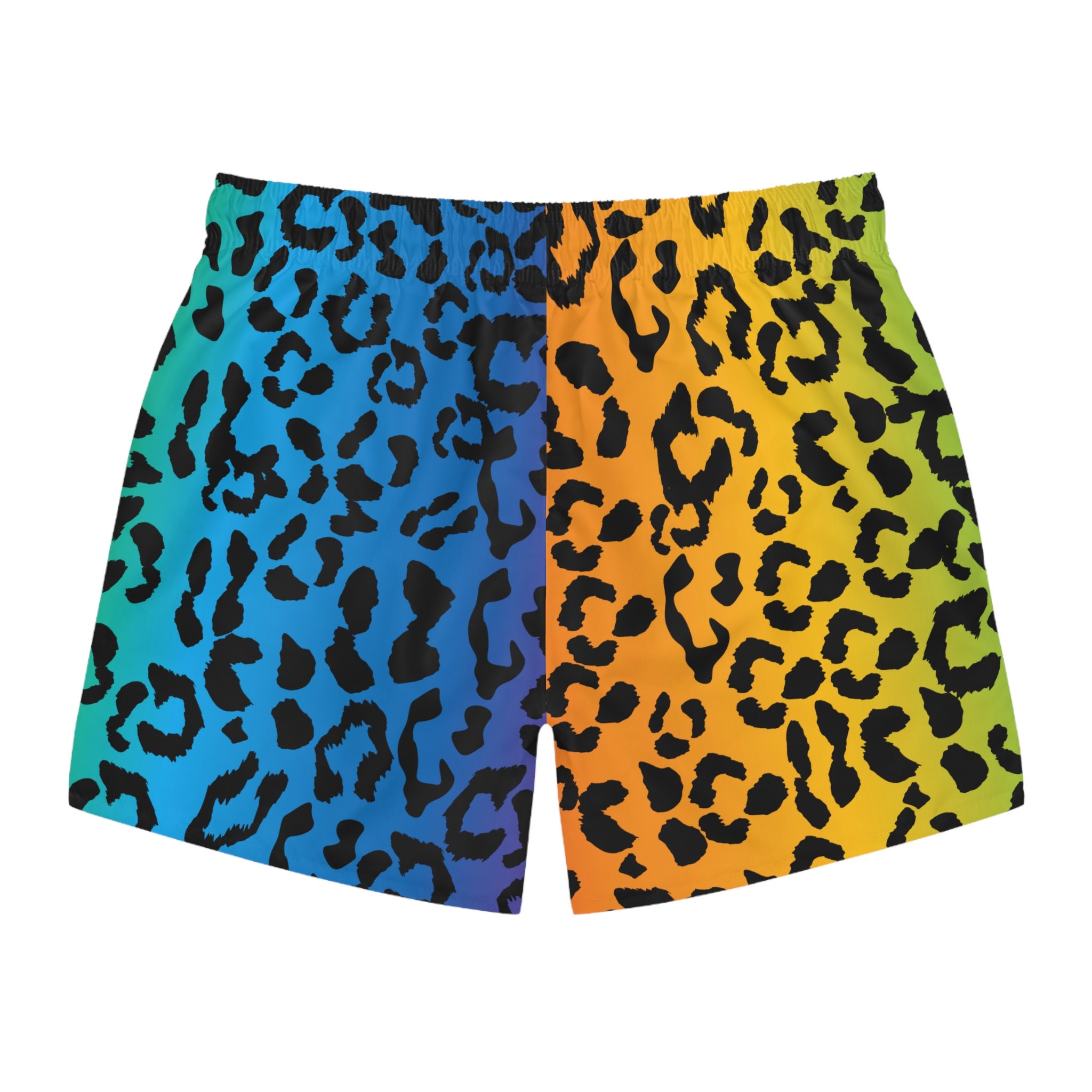 Swim Trunks - Leopard Camouflage - Rainbow Reverse Panel X 300 - Etsy