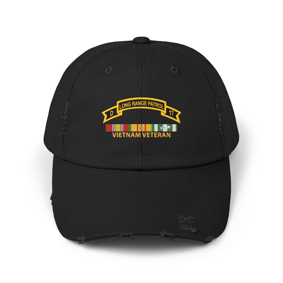 Distressed Cap - Army - Troop D 17th Cav Long Range Patrol Vietnam Vet ...