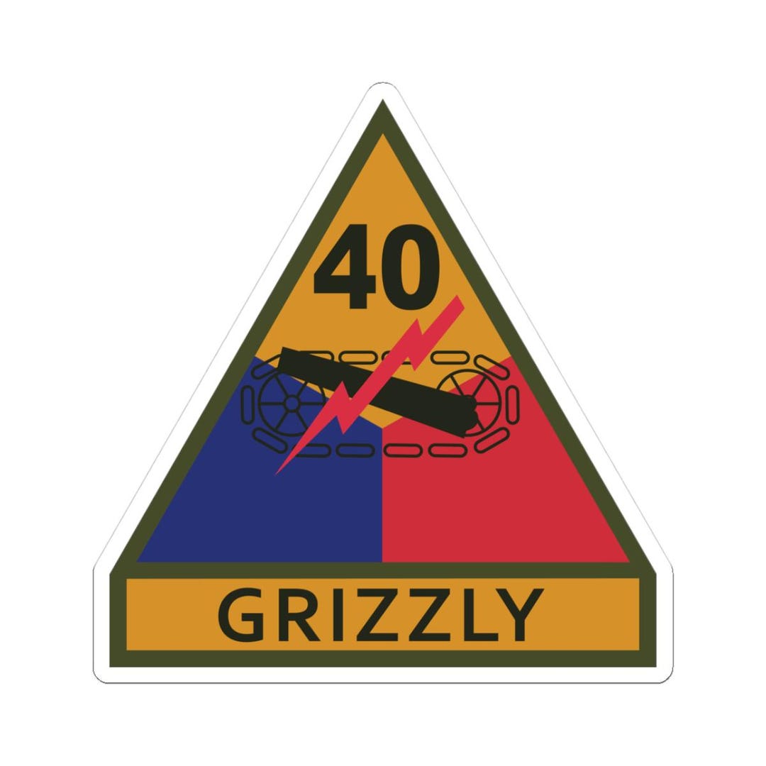 Kiss-cut Stickers - SSI - 40th Armored Division W Name Tape - Etsy