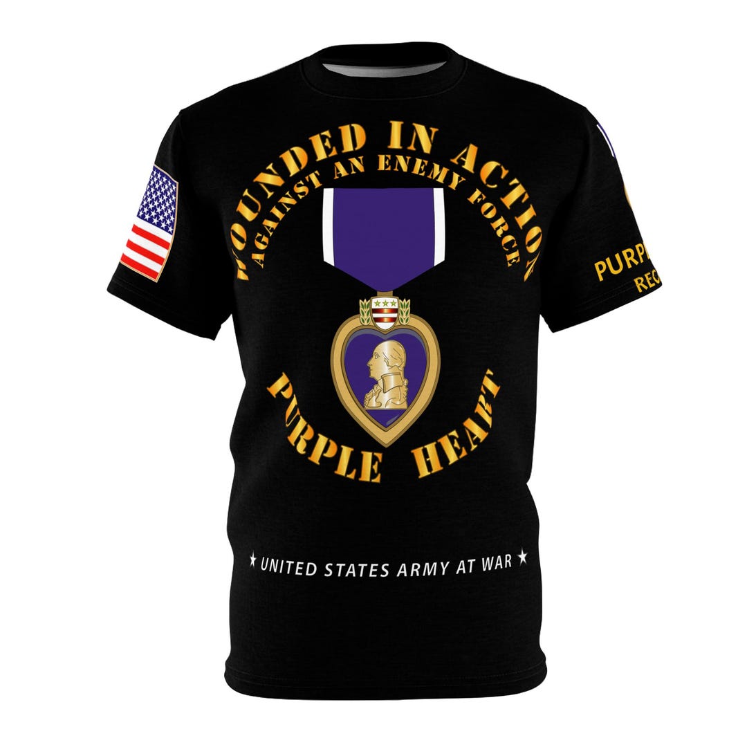 AOP - Army - Purple Heart - Against Enemy Force/ Badge of Courage - Etsy