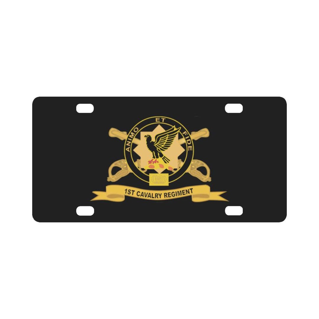 Army - 1st Cavalry Regiment W Br - Ribbon X 300 Classic License Plate ...