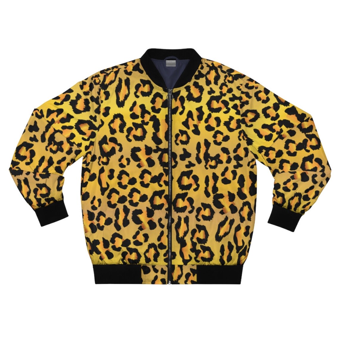 Men's AOP Bomber Jacket Leopard Spots - Etsy