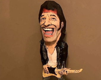Bruce Springsteen Sculpture the Boss Handmade Paper Mache | Etsy