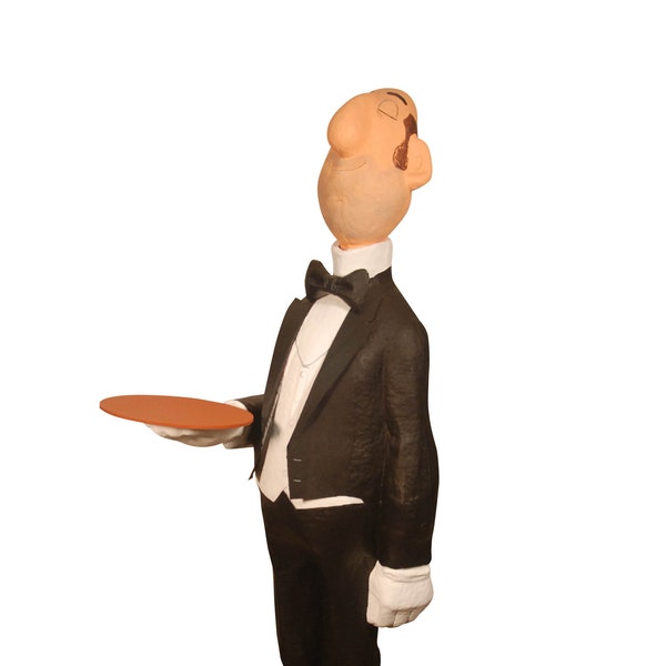 Butler Statue With Tray - Etsy
