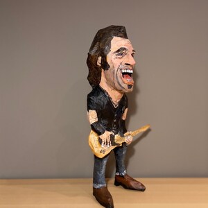 Bruce Springsteen Sculpture, the Boss, Handmade Paper Mache Figurine - Etsy
