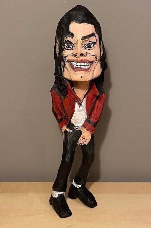 Michael Jackson, Paper Mache Handmade Figure - Etsy