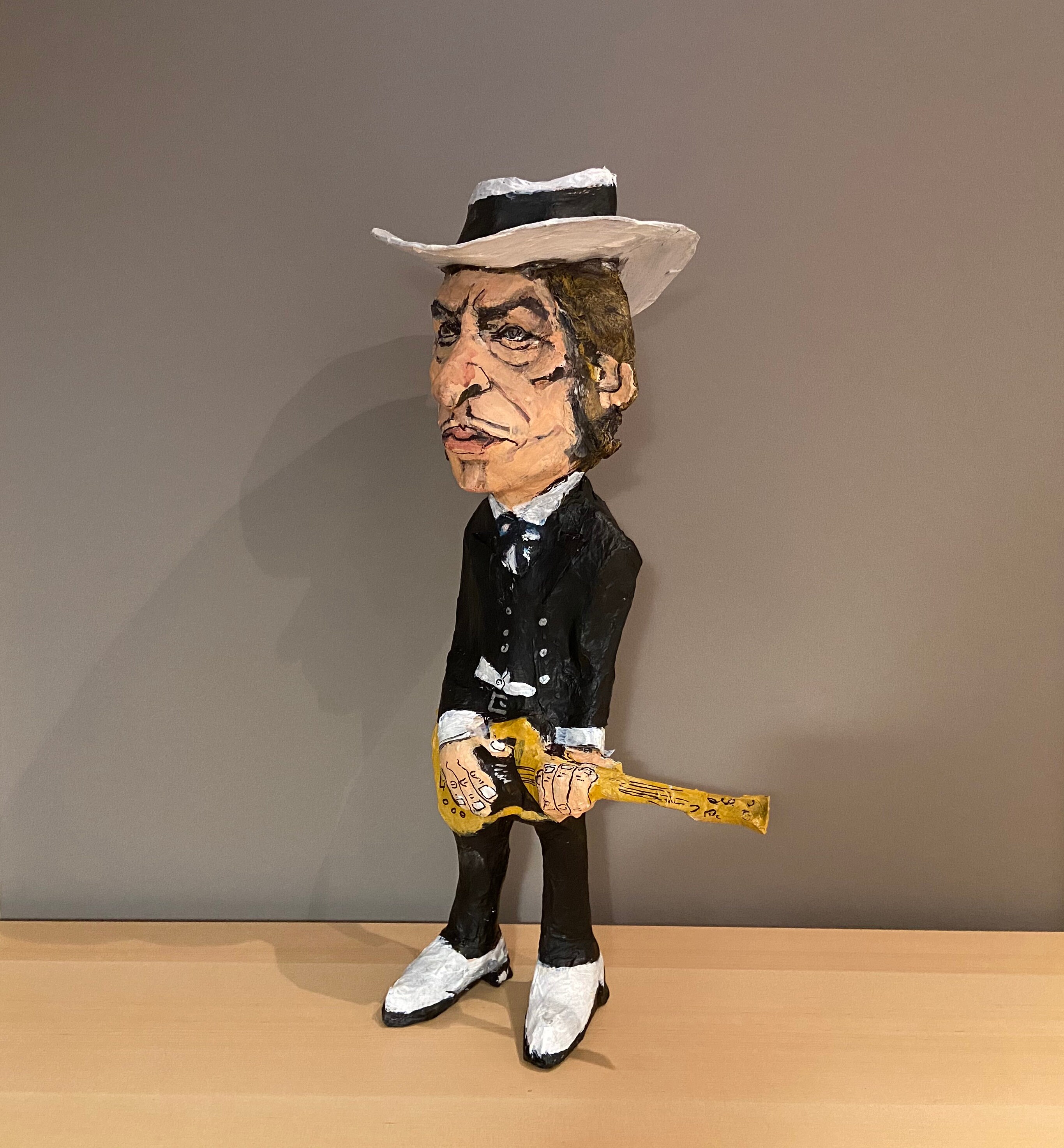 Bob Dylan art Paper mache figure Bob Dylan gift Handmade | Etsy