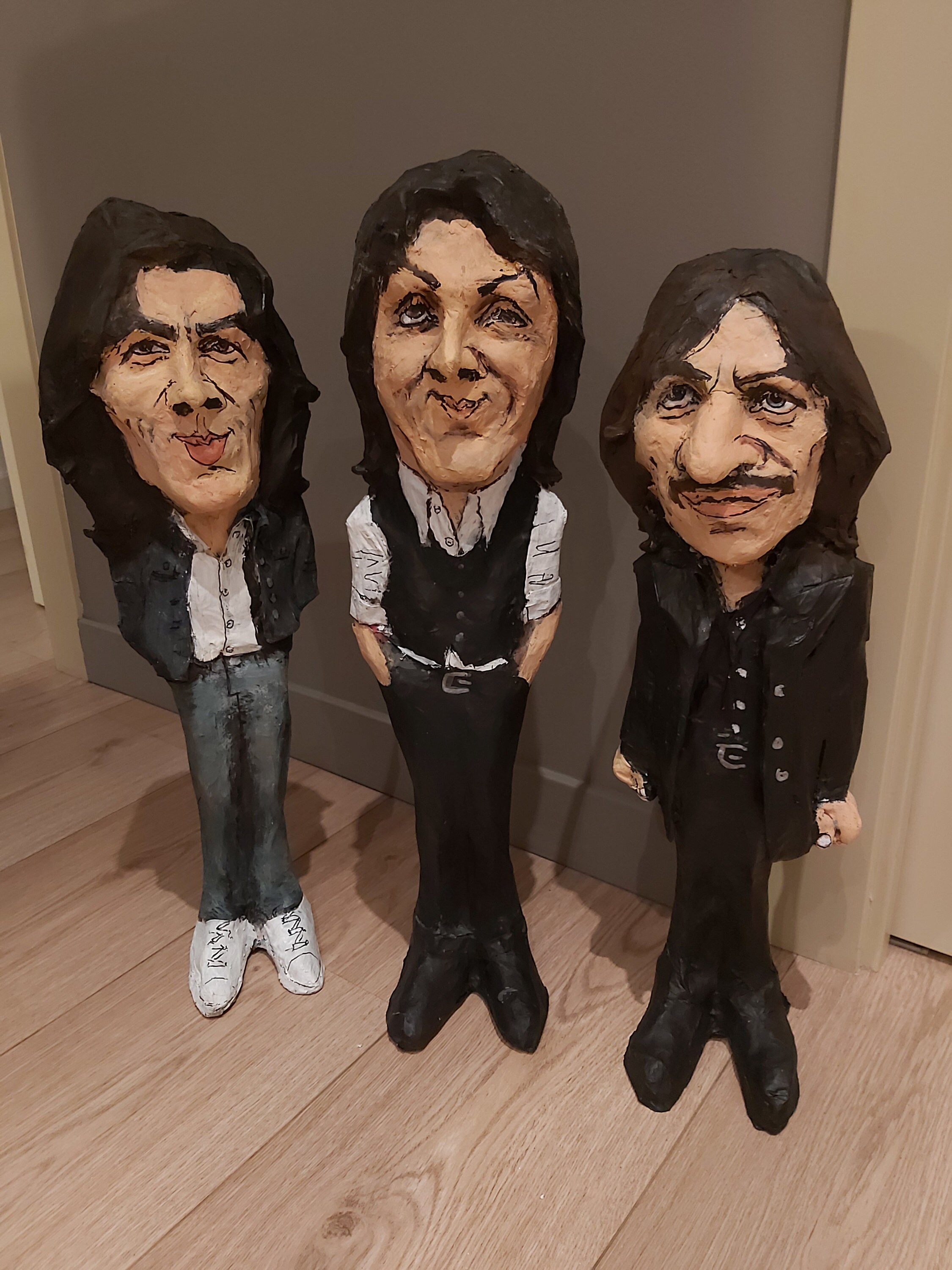 The Beatles Sculptures, John Lennon, Paul Mccartney, George Harrison ...