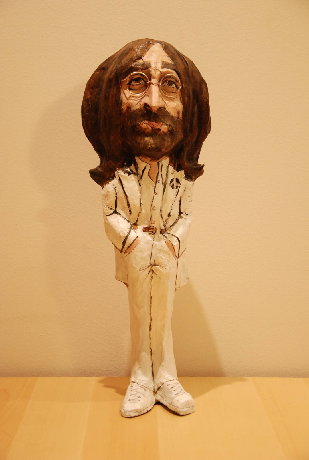 John Lennon Sculpture, the Beatles Art, Handmade Sculpture - Etsy