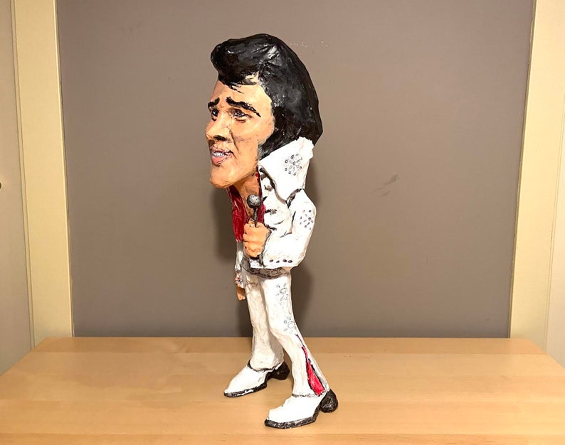 Elvis Presley Figure, Handmade Figurine, King of Rock and Roll, Elvis ...