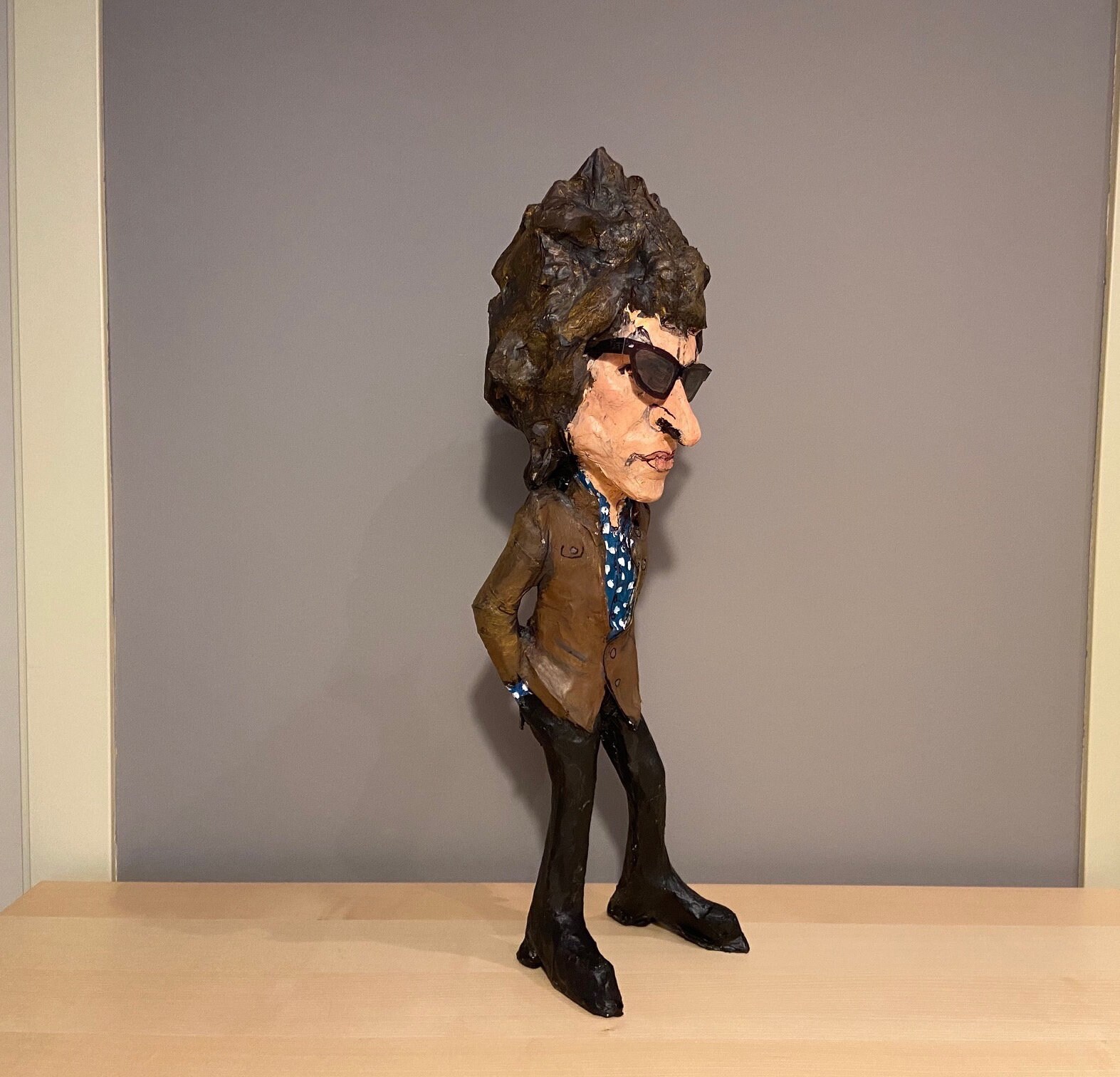 Bob Dylan Paper Mache Figure Bob Dylan Gift Handmade - Etsy UK