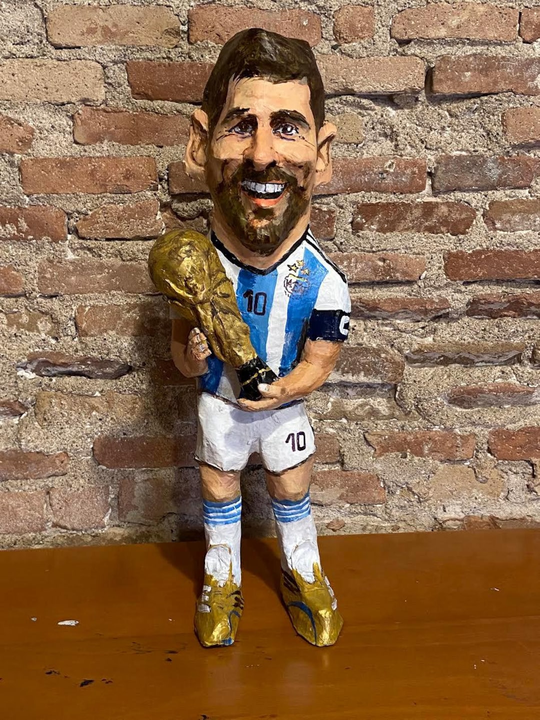 Lionel Messi Sculpture | Handcrafted Soccer Legend Statue | Perfect ...