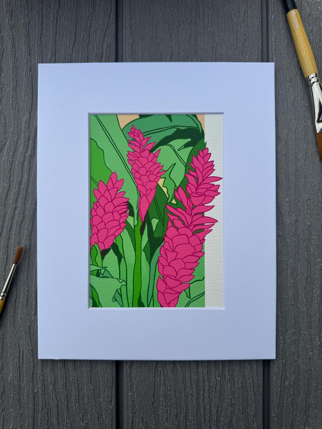Ginger Art Print | Giclee | Flower Illustration | Plant Art | Nature ...
