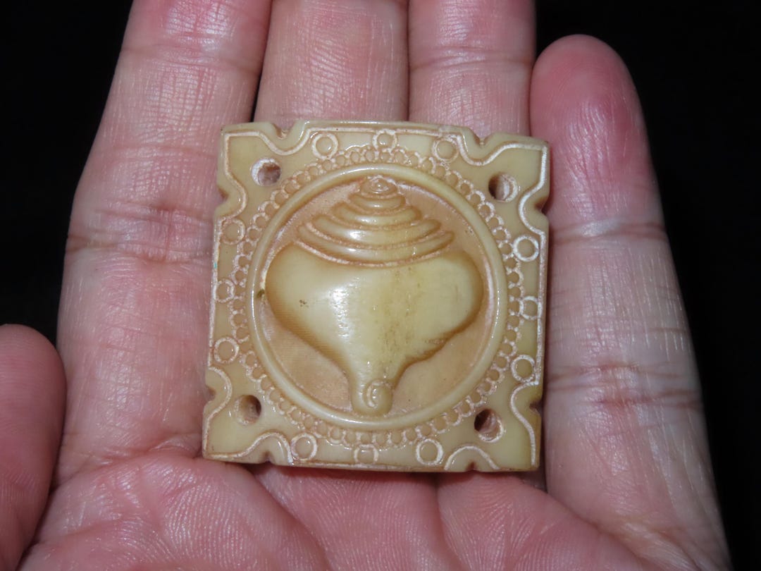 Nepal Tibet Buddhist Carved Yak Bone Conch Shell Bone Kasaya Spiritual ...