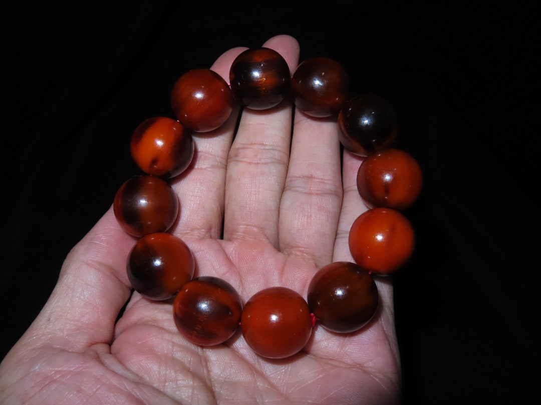 Nepal Tibet Buddhist 20mm Round Golden Mountain Turtle Shell Beaded ...