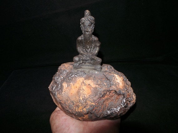 Old Thai Khmer Ceremic Shaman Rishi Sitting on Sacred Leklai | Etsy