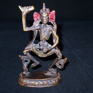 Old Nepal Tibet Bronze Chitipati / Shri Shmashana Adhipati Statue - Etsy