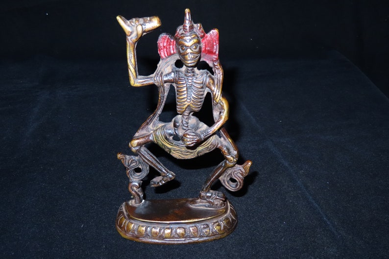 Old Nepal Tibet Bronze Chitipati / Shri Shmashana Adhipati - Etsy