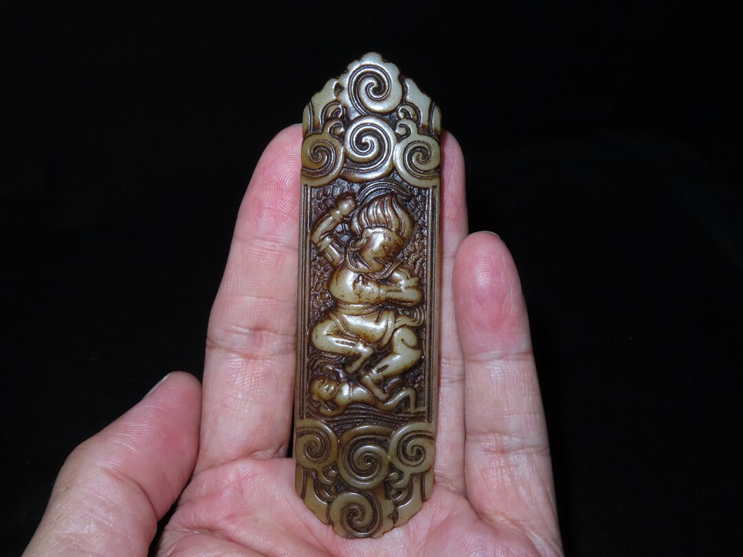 Nepal Tibet Buddhist Carved Yak Bone Dakini Bone Kasaya Spiritual Piece ...