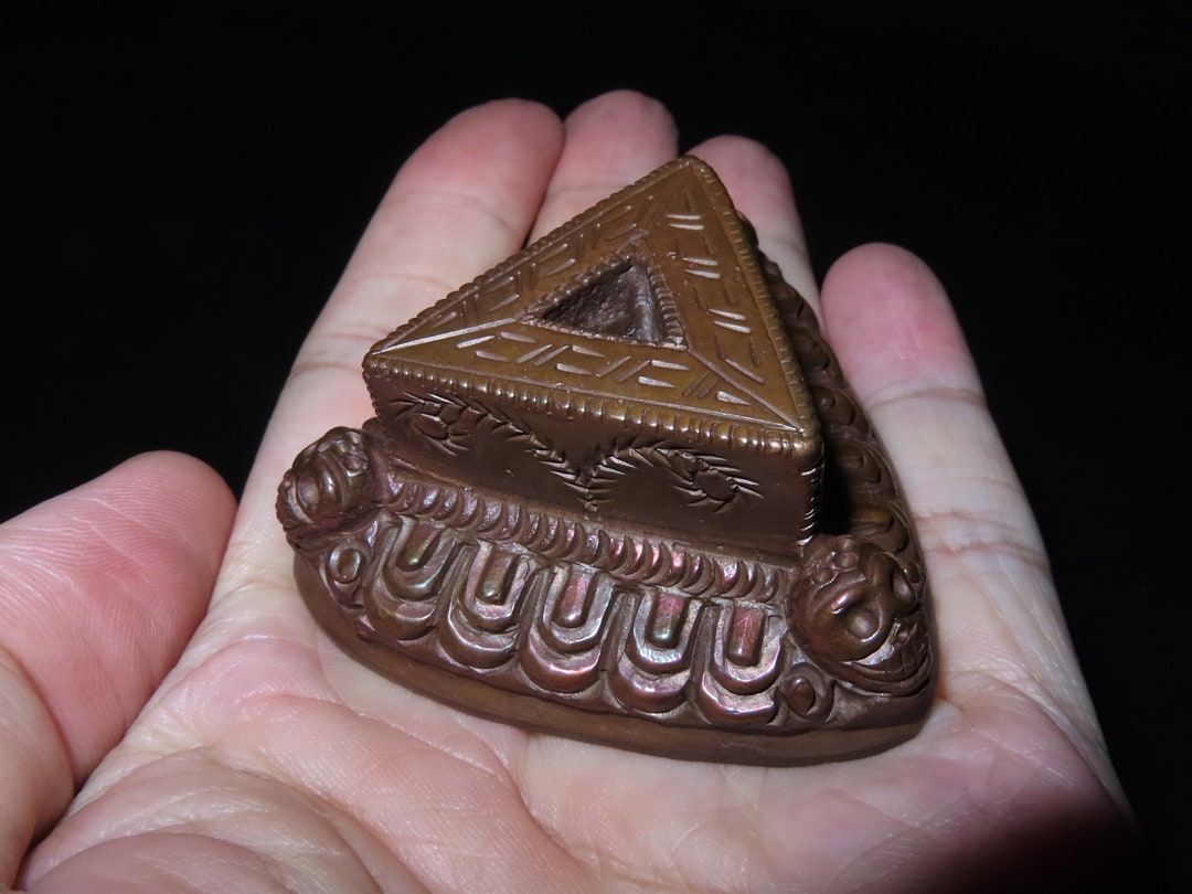 Nepal Tibet Buddhist Triangle Copper Citipati Skull Phurba - Etsy