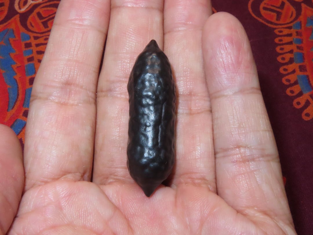 Thai Buddhist Natural Leklai Sacred Stone Black Jingang Raw Energy ...