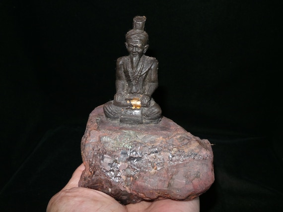 Old Thai Khmer Ceramic Shaman Rishi Sitting On Sacred Leklai | Etsy