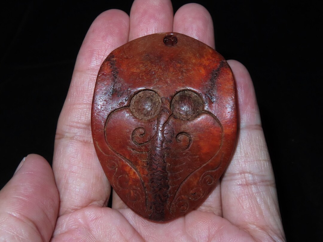 Nepal Tibet Buddhist Carved Deer Kapala Bone Conch Shell Citipati Skull ...