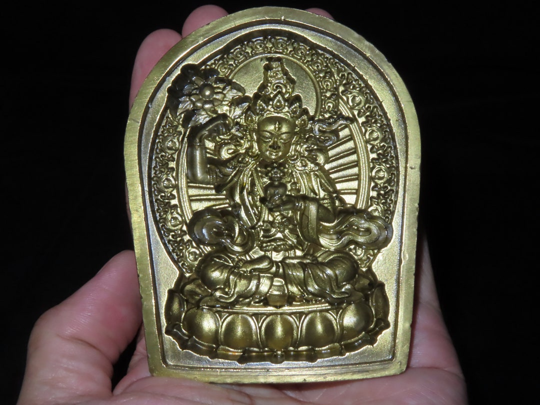 Nepal Tibet Bonismo Buddhist Copper Seated Tara Tsa-tsa Maker Mold ...