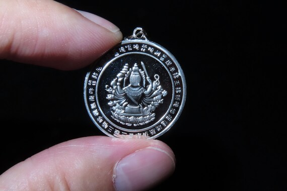 Exquisite Buddhist 925 Silver Cundi Bodhisattva Mirror | Etsy