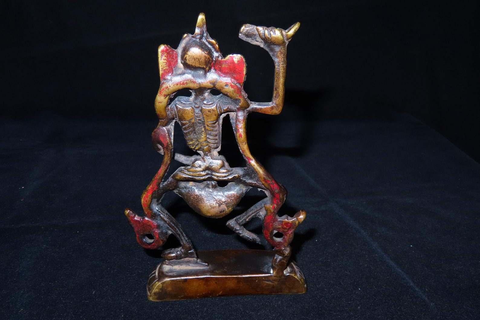 Old Nepal Tibet Bronze Chitipati / Shri Shmashana Adhipati Statue - Etsy