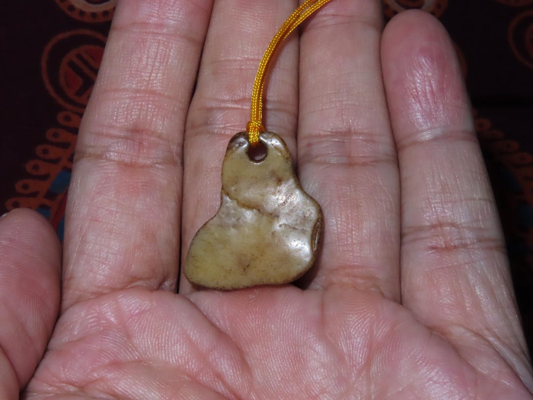Nepal Tibet Tantric Buddhist Kapala Bone Talisman Amulet Pendant (y3 ...