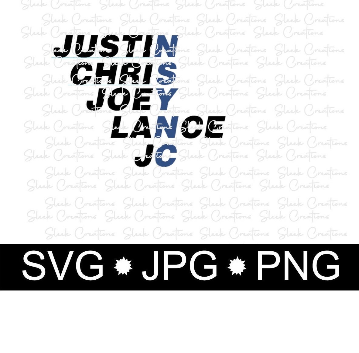 Nsync SVG PNG JPG - Etsy