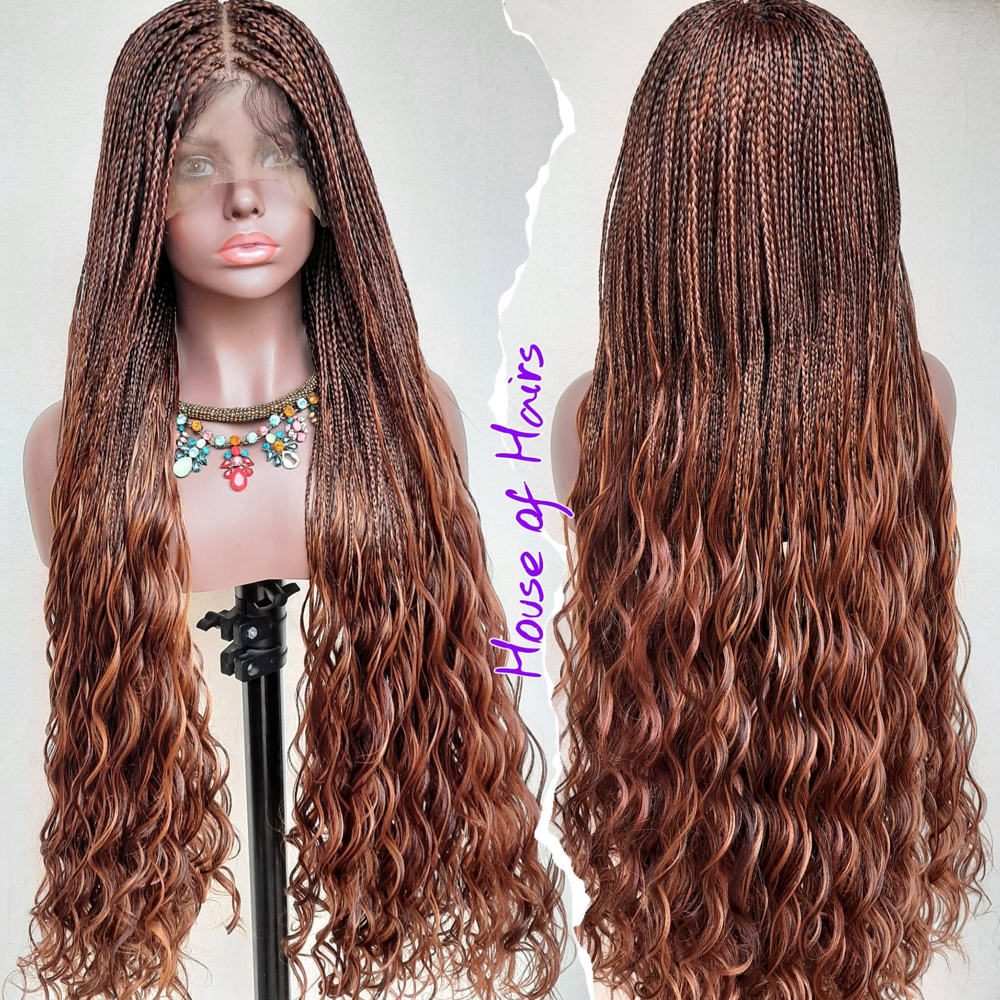 Micro Braids With Curly Ends