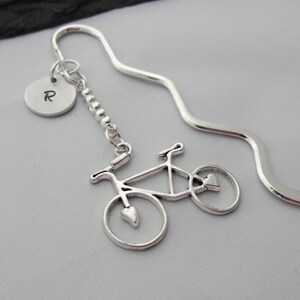 Initial Bike Bookmark, Bicycle Bookmark Bike Bookmark, Initial Bookmark ...