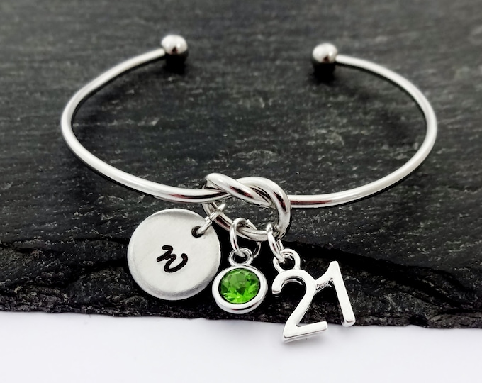 21st Birthday Bracelet Birthstone Bracelet Stretch Bracelet - Etsy UK