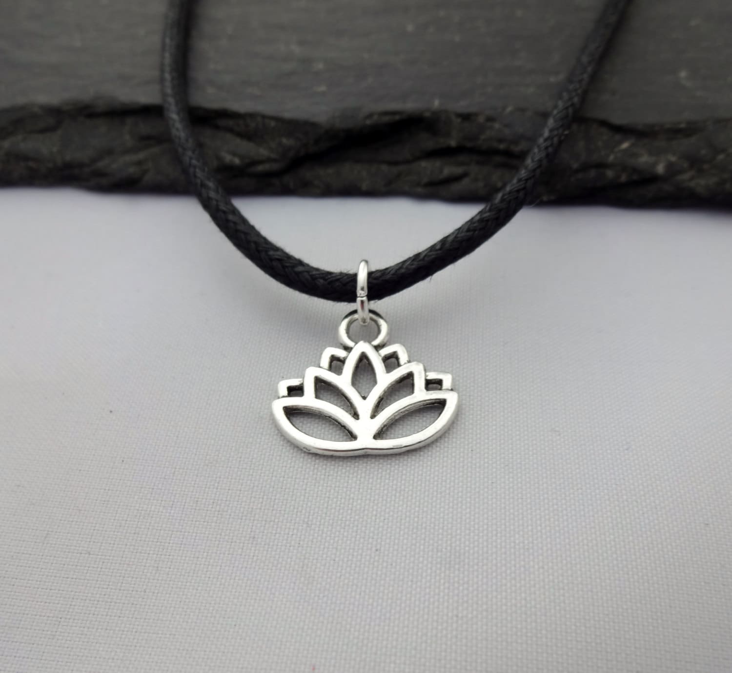 Lotus Choker,flower Choker Necklace,lotus Jewelry,charm Necklace,lotus ...