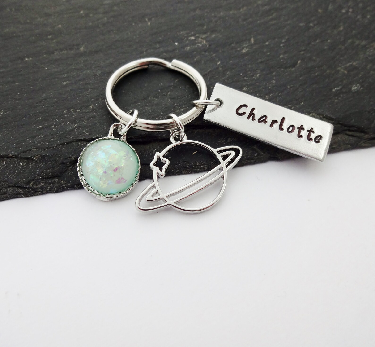 Planet Keyring Personalised Space Keyring Space Gift Name - Etsy UK